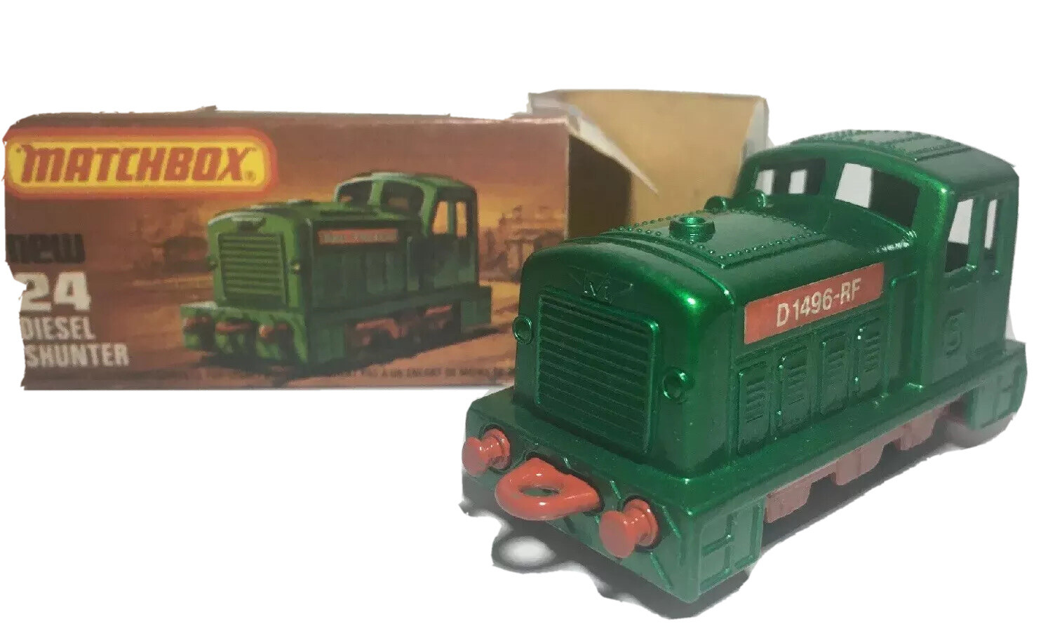 Matchbox Railway Lesney m. OVP RAILWAY Nr.24 1A Zustand Lok Shunter ...