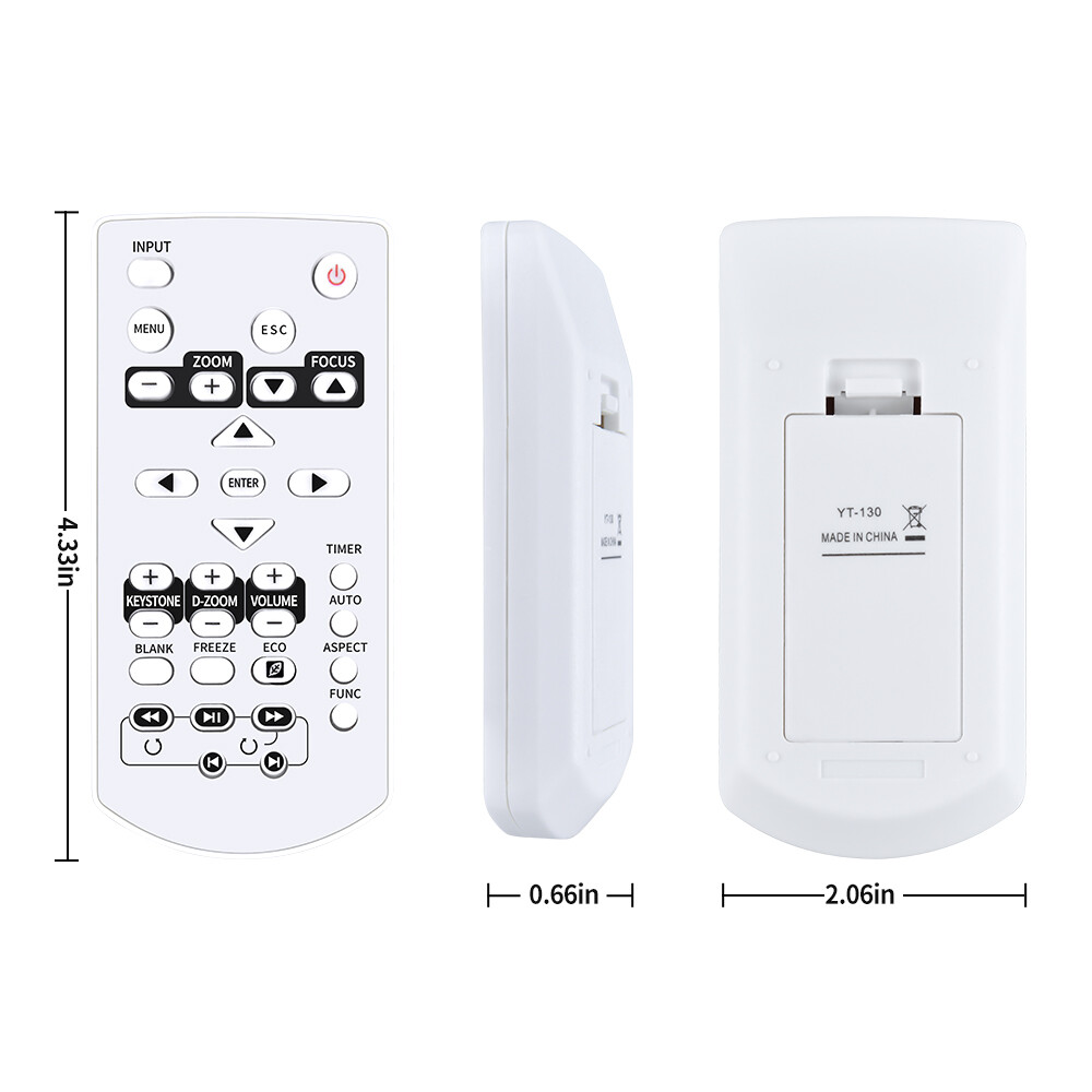 New YT-130 Remote Control For Casio Data Projector XJ-A247 XJ-A252 XJ ...