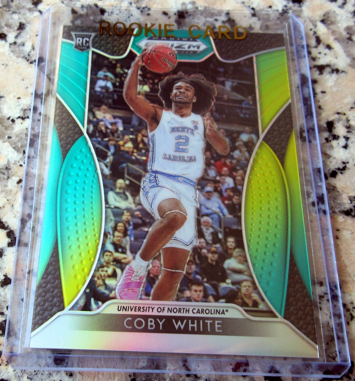 COBY WHITE 2019 Prizm Green Yellow #1 Draft Pick Rookie Card RC SP /249 ...