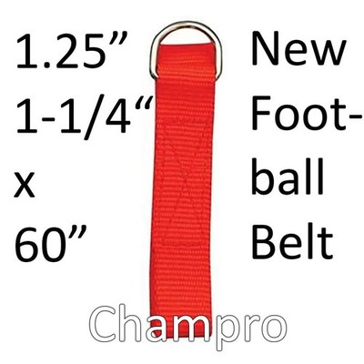 New Champro Football Belt, Scarlet Red 1.25" 1 1/4" x 60in, Free US ...