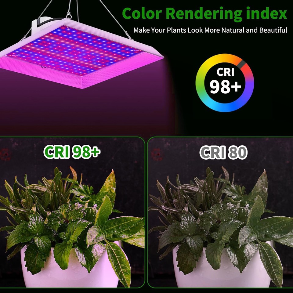 1200W LED Grow Light Hydroponic Full Spectrum Indoor Veg Flower Plants ...