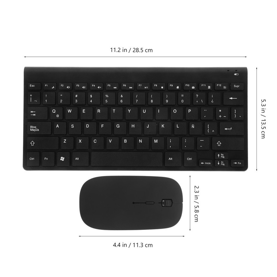 Wireless Keyboard and Mouse Set Black Computer Accessory Accessories ...