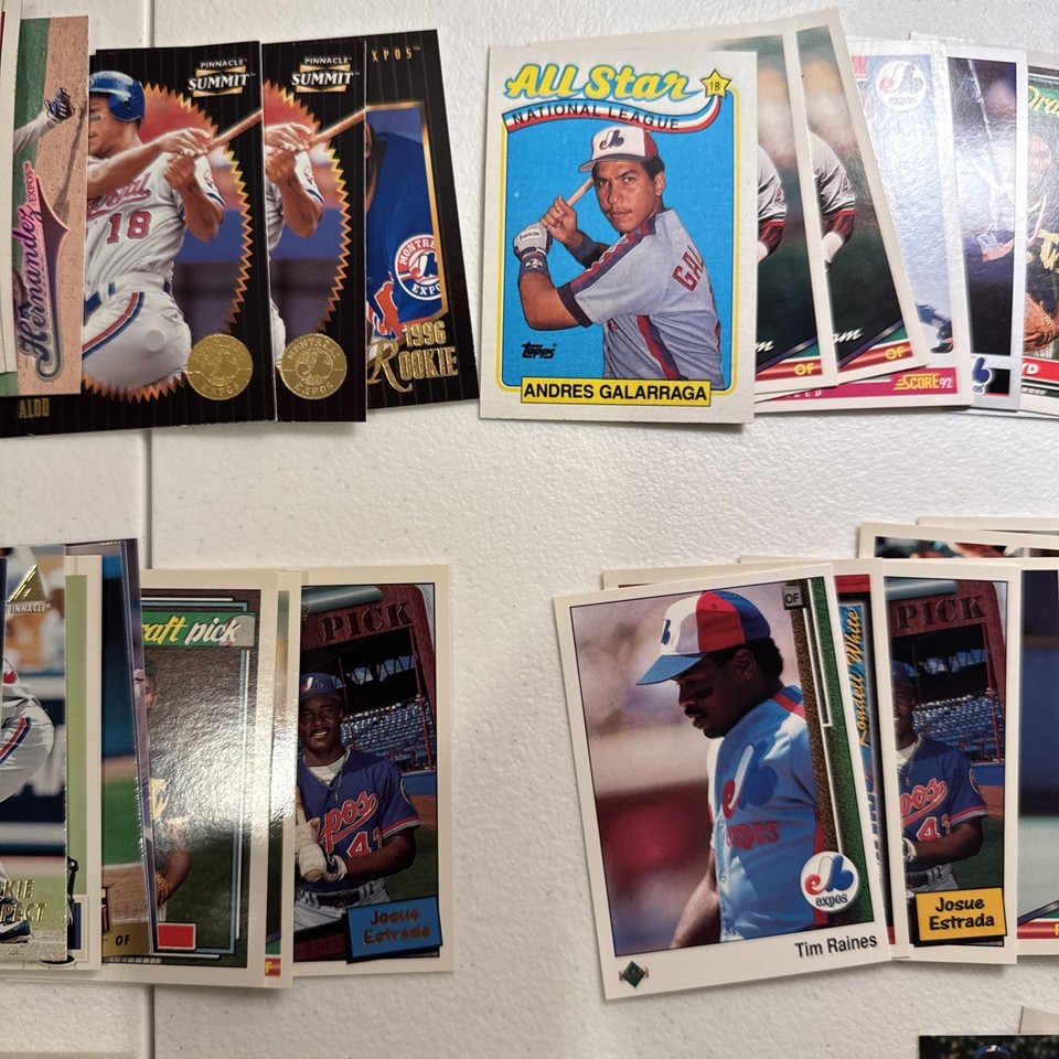 Montreal Expos (Washington Nationals) Team Lot Approx 125 Cards | eBay UK