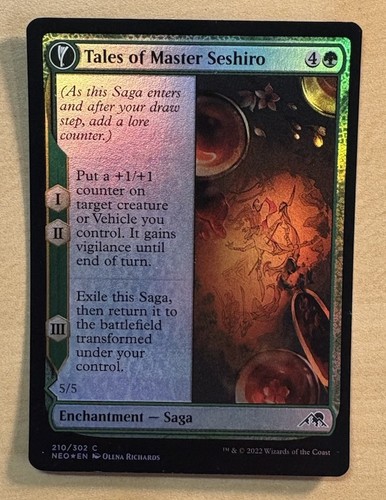 Seshiro’s Living Legacy/Tales Of Master Seshiro MTG 2-Sided Holo Card ...