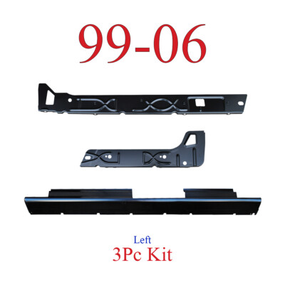 99 06 Chevy 3Pc Left Crew Cab Slip-On Rocker, Inner Rockers Kit, GMC | eBay