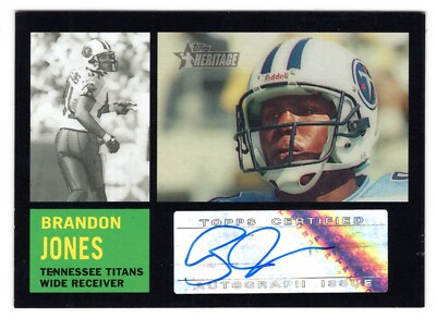 2005 TOPPS HERITAGE BRANDON JONES ROOKIE AUTOGRAPH CARD #ROA-BJ **NM-MT ...