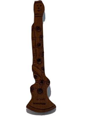 Wooden BENNY GOODMAN clarinet pin brooch GC | eBay