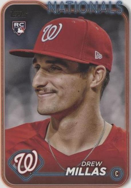2024 Topps Series 2 - Drew Millas #530 Golden Mirror Image Variation (RC) for sale online | eBay