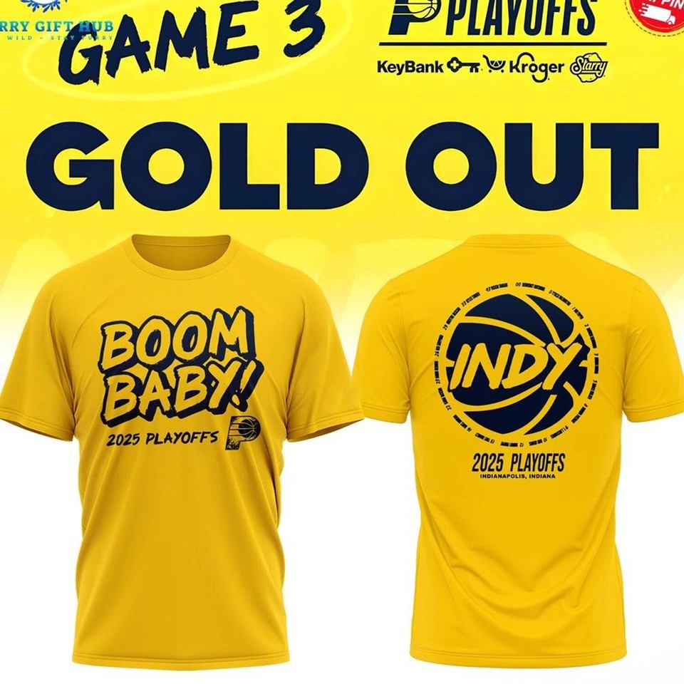 SALE 30% - Indiana Pacers 2025 Playoffs Boom Baby Special Shirt All ...