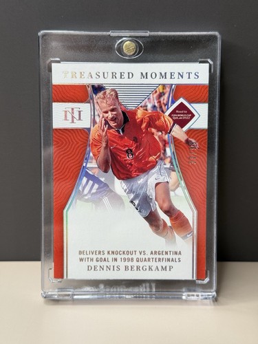 1998 Treasured Moments Dennis Bergkamp Soccer Card Netherlands Vs ...