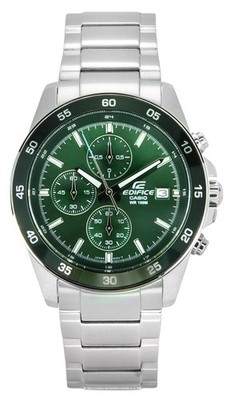 Casio Edifice Chronograph Green Dial Quartz 100M Men's Watch EFR-526D ...
