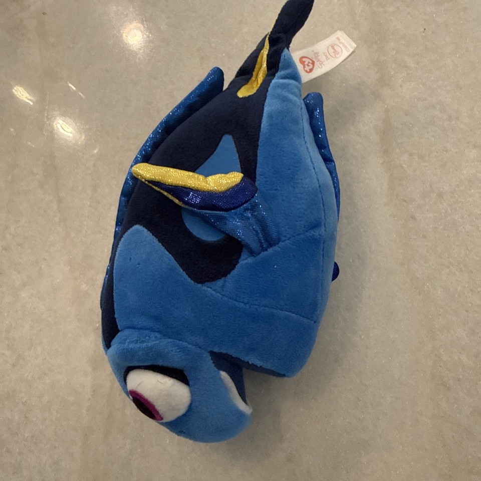 TY Sparkle Disney Pixar Finding Dory Blue Tang Fish Plush Bean Stuffed ...
