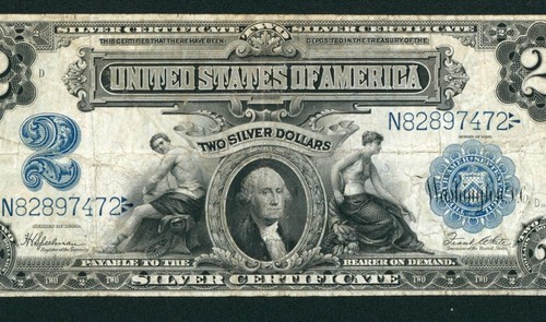 $2 1899 Silver Certificate ** DAILY CURRENCY AUCTIONS ** PAPER CURRENCY ...