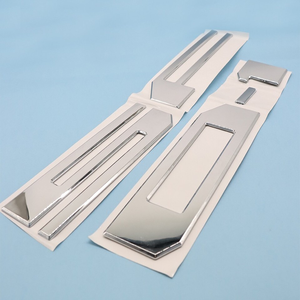 3D Raised Chrome Tailgate Inserts Letters Emblems for F-150 2018-2020 ...