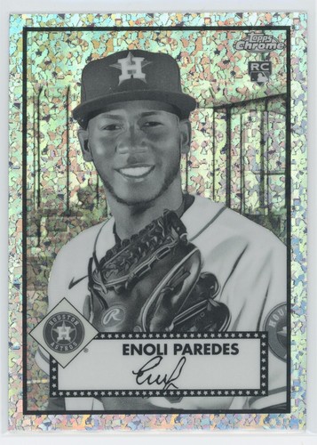 ENOLI PAREDES 2021 TOPPS CHROME PLATINUM ANNIVERSARY ROOKIE B&W ...