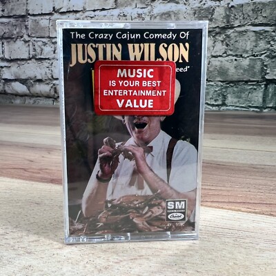 The Crazy Cajun Comedy of Justin Wilson 1987 Cassette Tape new / sealed ...