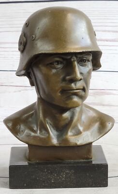 Unknown German Soldier Bronze Bust Sculpture Statue WW1 WW2 6" x 4" | eBay