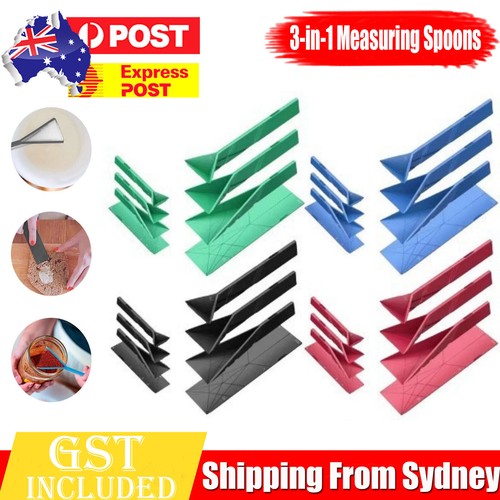 Polygons Flat 3-in-1 Measuring Spoons Tools - 2 Spoons with 6 Different ...