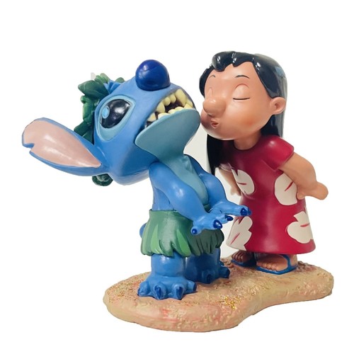 Lilo Kiss Stitch PVC Action Figures Beach Series Cute Cartoon Anime ...