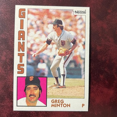 1984 Topps NESTLE Set GREG MINTON Parallel #205 S.F. GIANTS ** MINT ...