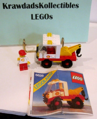 LEGO CLASSIC TOWN GAS STATION 6628 SHELL TOW TRUCK COMPLETE W/ BONUS ...