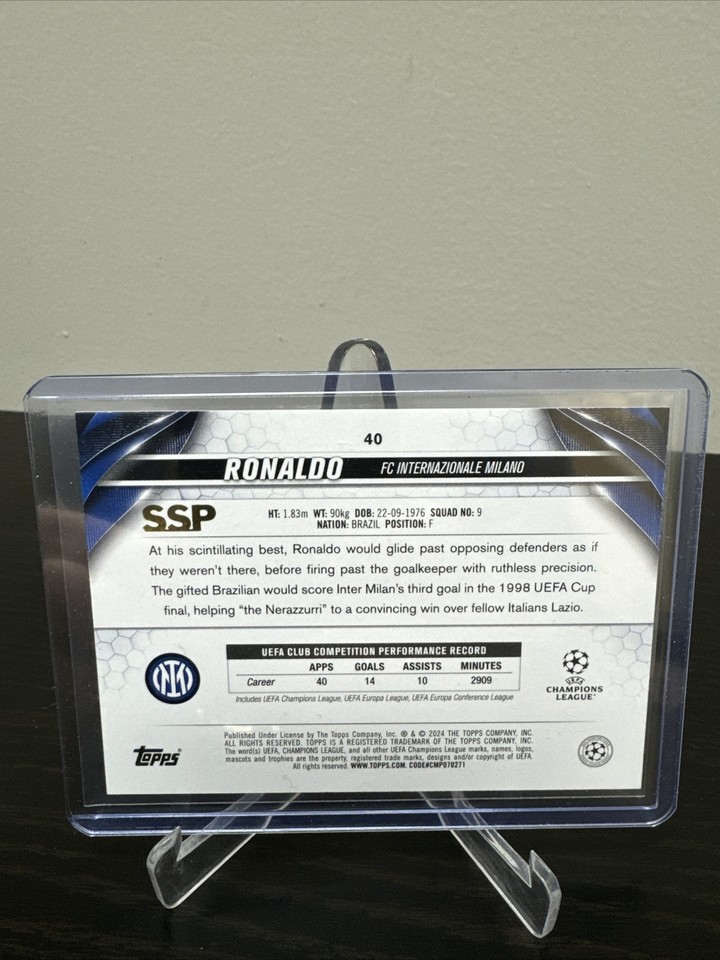 2023-24 Topps UEFA CC Ronaldo R9 SSP Inter Milan | eBay