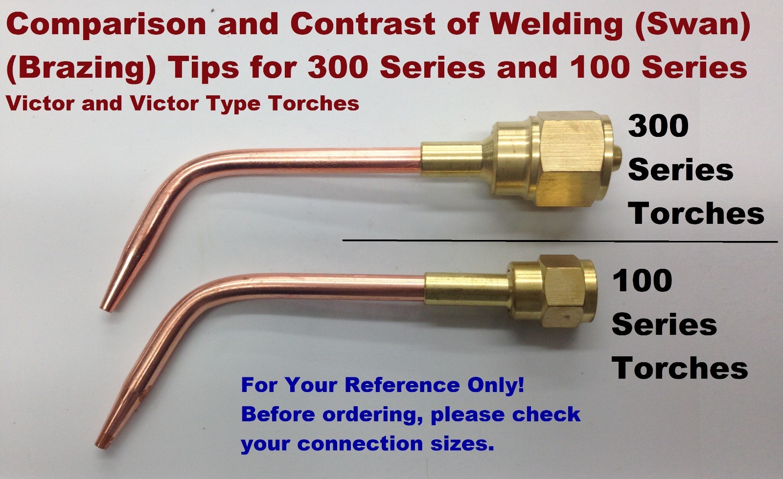 Victor Type (100 Series) Oxygen/Acetylene Brazing Welding Torch Tip ...