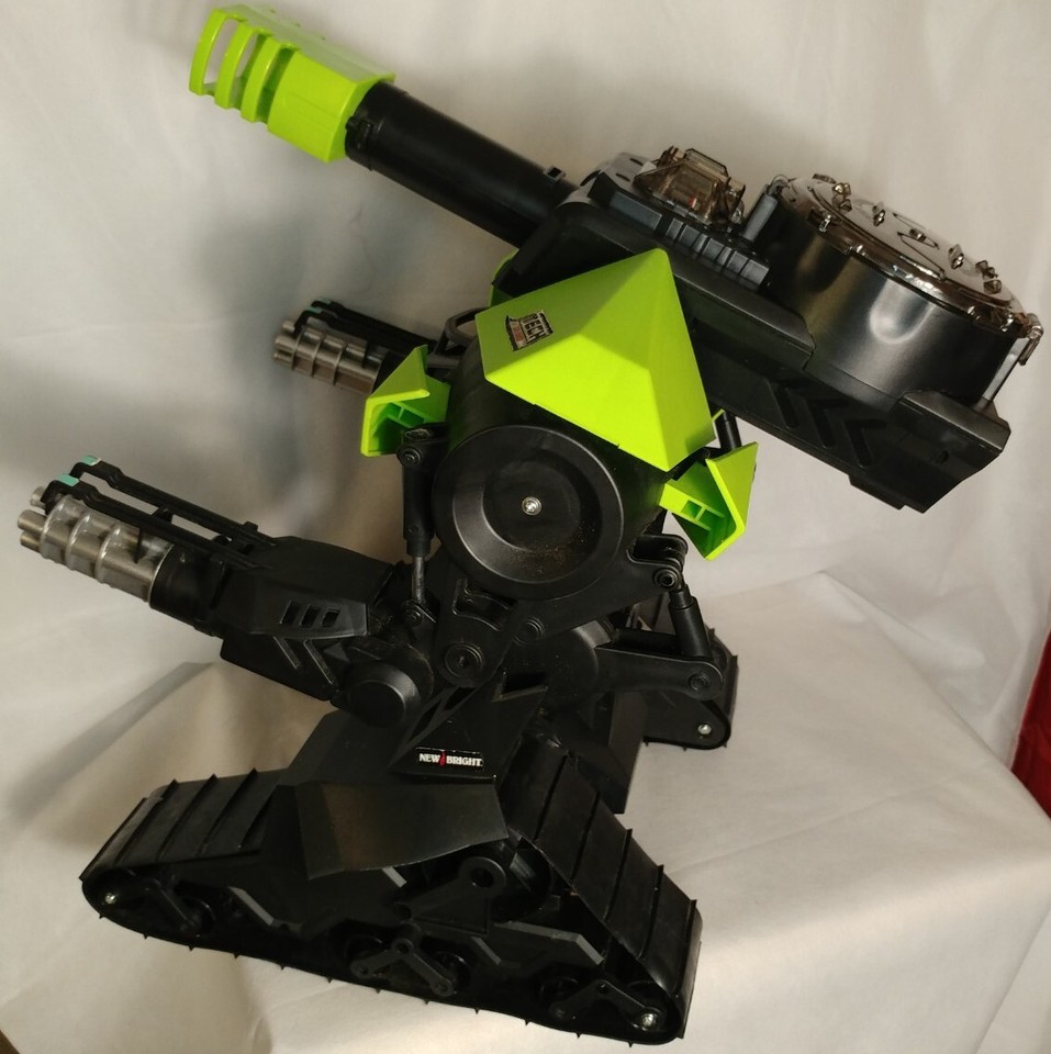 RC Mech Robo Cannon Remote Control High Velocity Robot Green (No remote ...