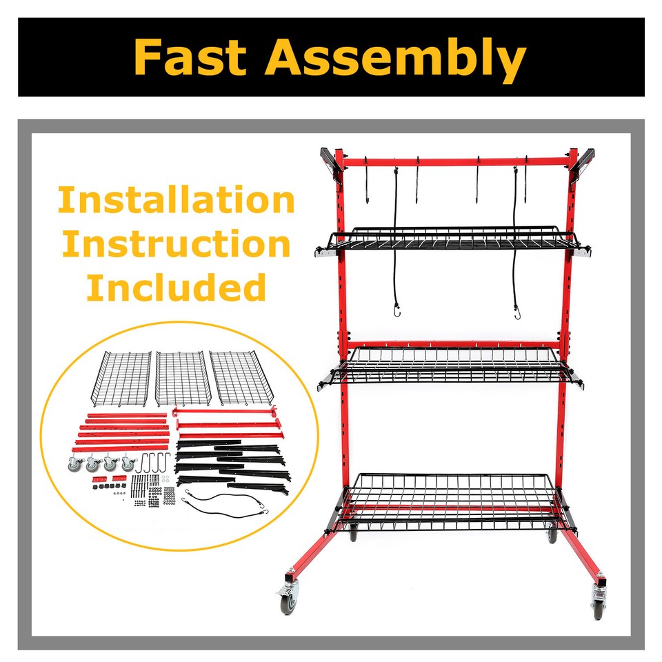 Innovative Parts Carts Automotive Body Shop Parts Carts Tools Storage ...