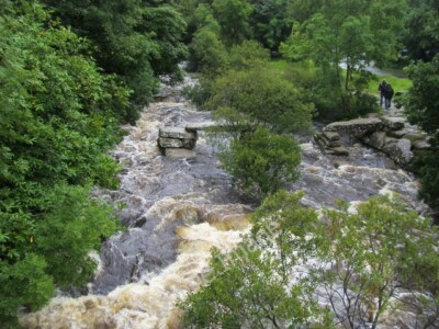 Photo 6x4 Clapper Bridge Dartmeet From Dartmeet bridge looking to the ...