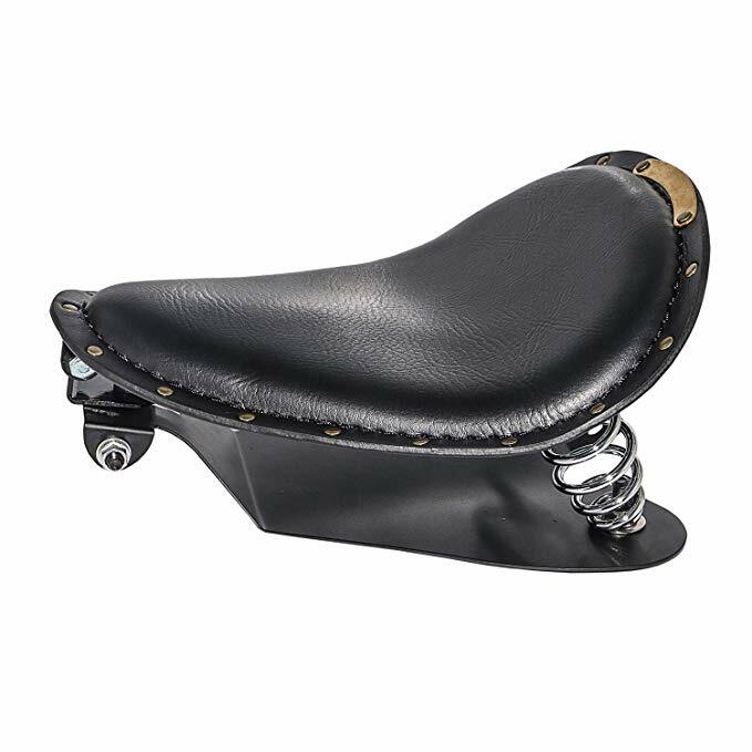 Motorcycle Spring Solo Seat Saddle With Base For Harley Softail Bobber ...