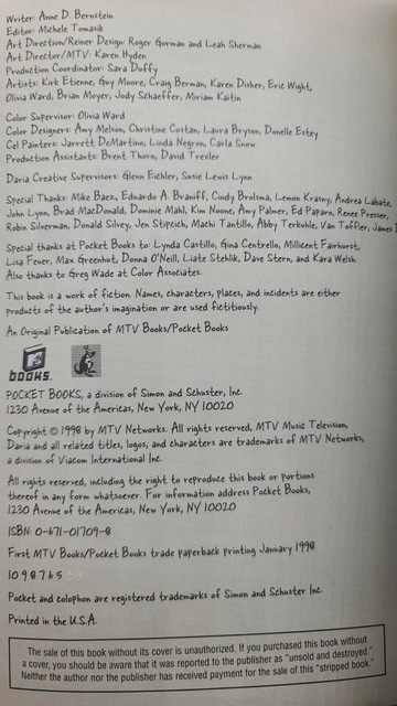 Daria Diaries by Anne Bernstein (1998, Trade Paperback) for sale online ...