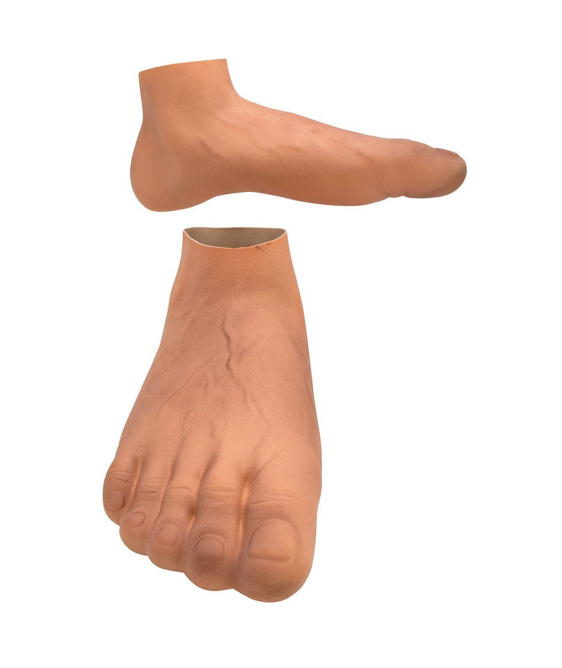 Adult Jumbo Barefoot Funny Slippers Caveman Shoes Realistic Costume ...