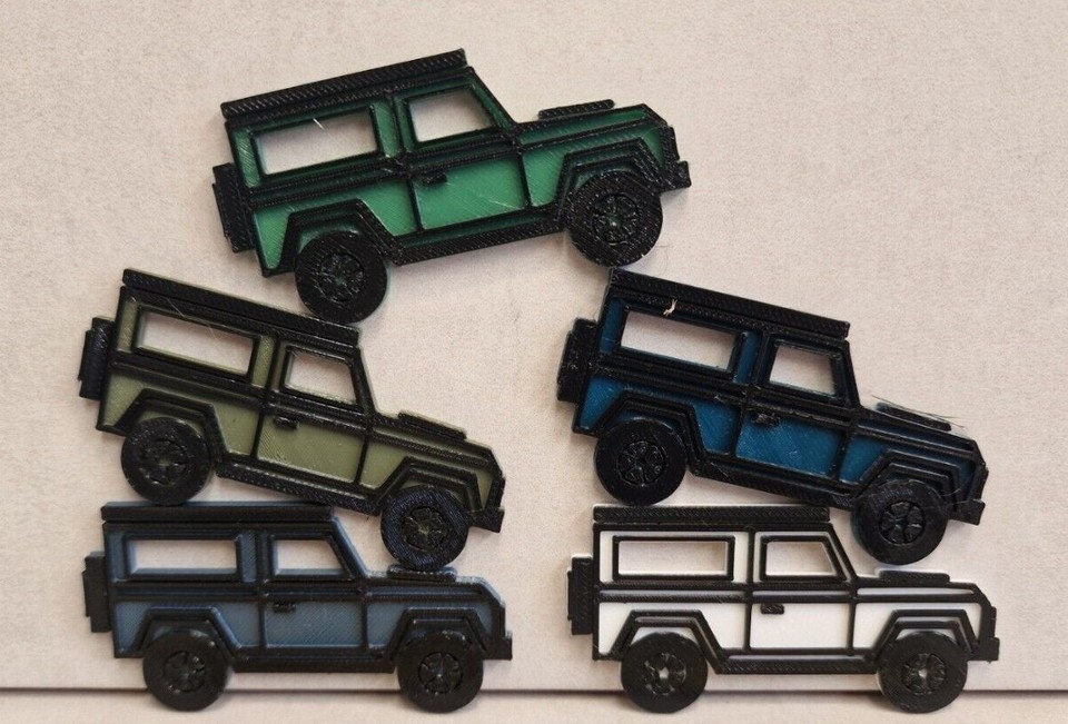 Anniversary Birthday Cake Topper Cars 4x4 off road land rover defender ...