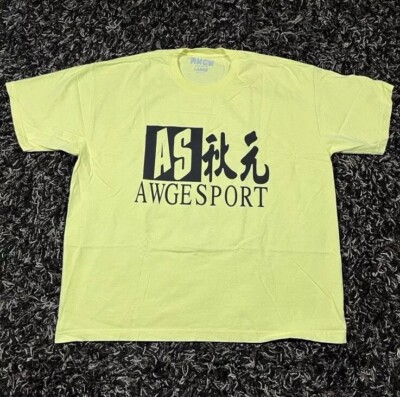 Authentic ASAP ROCKY AWGE SPORT TEE SHIRT YELLOW SIZE LARGE | eBay