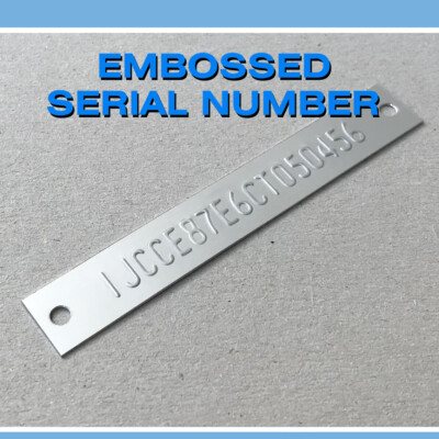 CHEVROLET GMC FORD BUICK PONTIAC OLDSMOBILE AMC EMBOSSED PLATE DATA TAG ...