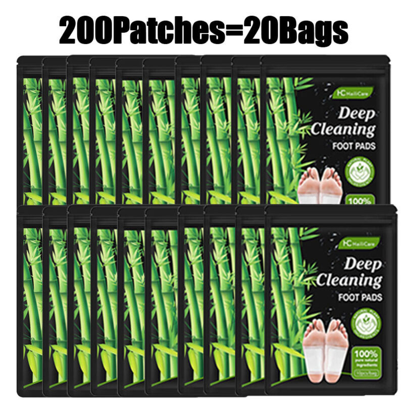 300Pcs Foot Detox Patches Pads Toxins Deep Cleansing Herbal Organic ...
