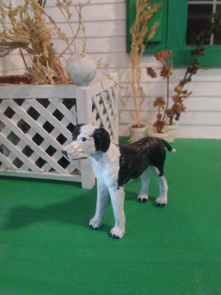 Custom CM hound mix dog puppy non - Breyer Mini Dollhouse Model ...