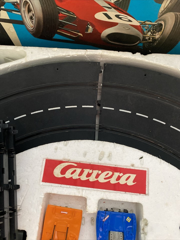 Vintage Carrera Hockenheim 30350 Slot Car Set Untested Porsche Ferrari ...