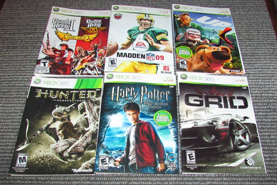 Lot of 50 Case Artwork Inserts Only for Xbox 360 All Authentic | eBay