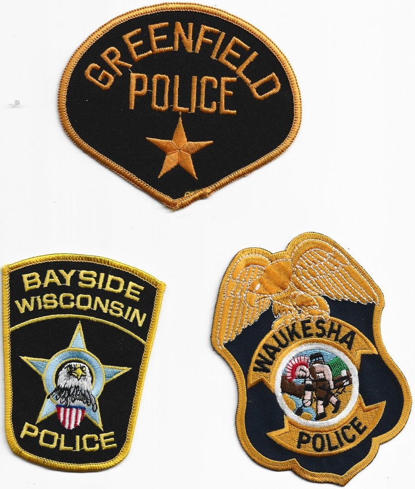 Seven Wisconsin police patches | eBay
