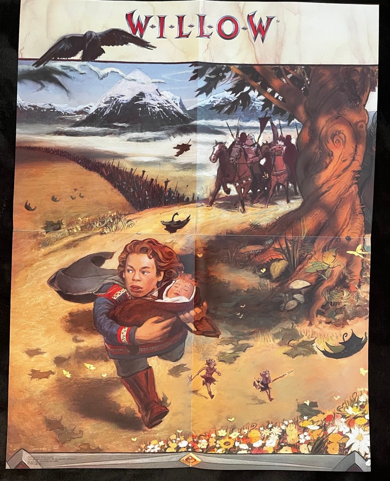TWO 1988 WILLOW Movie Mini Posters-22 by 17""- Willow /Queen Bavmorda ...