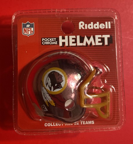 CHROME WASHINGTON REDSKINS RIDDELL POCKET PRO MINI HELMET Vtg NFL ...
