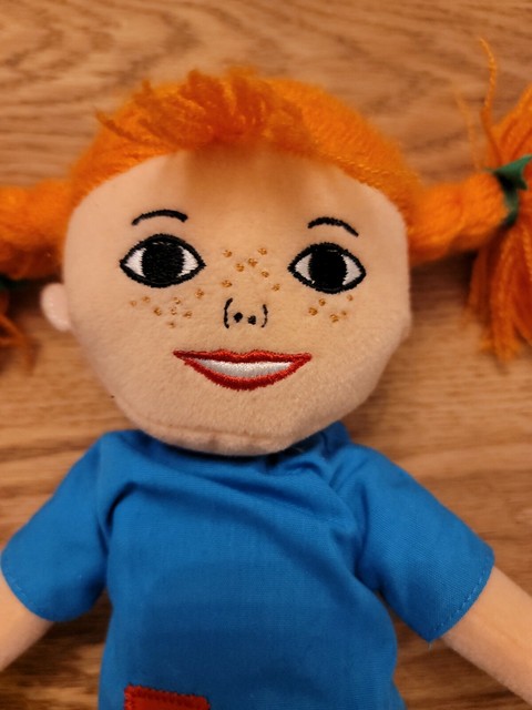 Pippi Longstocking Plush Soft Doll 9 Inch Micki Sweden Pigtails ...