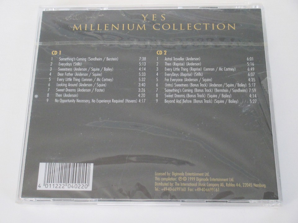 Yes Millenium Collection 1999 Digimode Made in Germany 2xCD Sealed | eBay