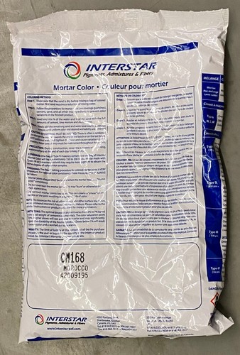 INTERSTAR CANADA CM168 MOROCCO BROWN MORTAR COLORANT CONCRETE CEMENT ...