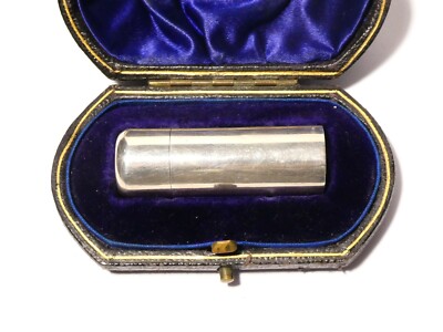 Antique Victorian Silver Miniature Scent Bottle engraved KEW Initials ...