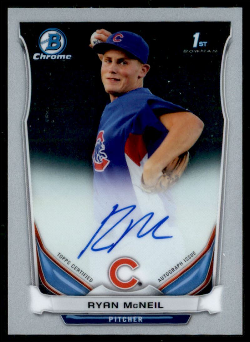 2014 Bowman Chrome Prospect Autographs Ryan McNeil Auto Chicago Cubs # ...