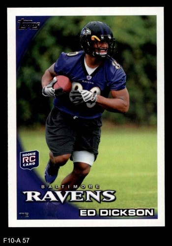 2010 Topps #57 Ed Dickson Ravens RC Oregon 8 - NM/MT | eBay