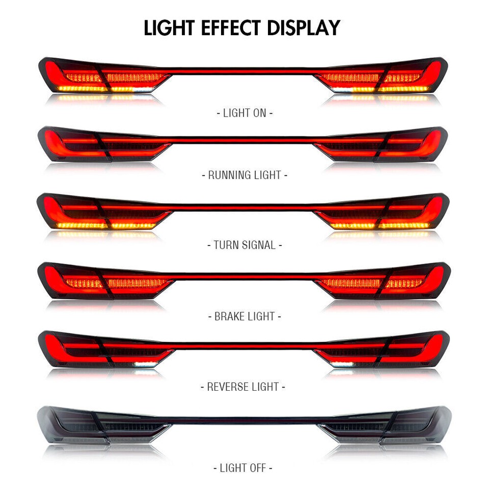 LED Tail Light For 2018-2024 Toyota Camry LE SE XLE XSE TRD w/ Trunk ...